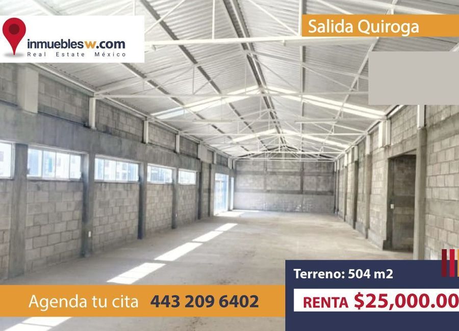 BODEGA EN RENTA A LA SALIDA QUIROGA, MORELIA | Lamudi.com.mx