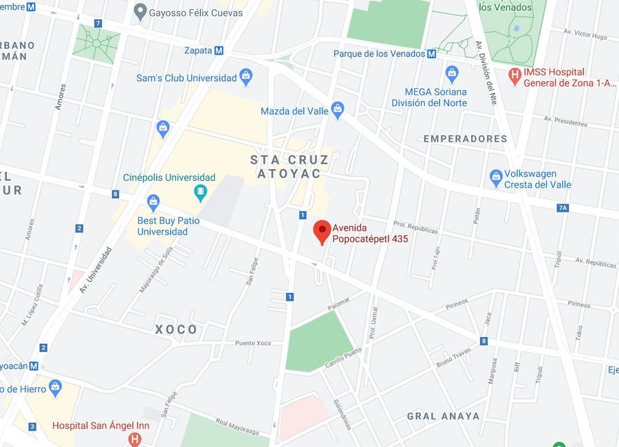 DEPARTAMENTO EN VENTA $ 4,500,000.00 COL SANTA CRUZ ATOYAC,CDMX ...