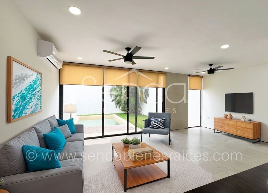 Casa tipo Townhouse en renta en privada Soho en Temozon Merida con 3 recamaras | Lamudi.com.mx