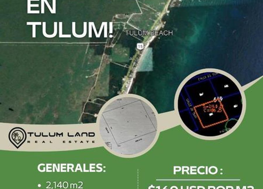 TERRENO EN LA REGIÓN 8 DE TULUM | Lamudi.com.mx