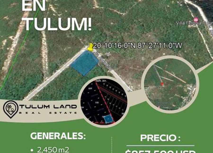 TERRENO EN LA REGIÓN 8 DE TULUM | Lamudi.com.mx