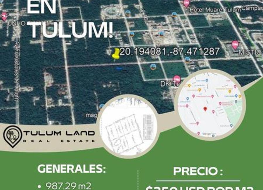 TERRENO EN LA REGIÓN 15 DE TULUM | Lamudi.com.mx