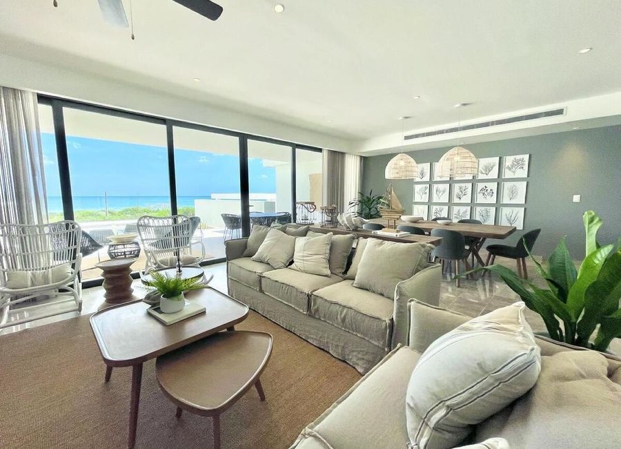 DEPTO EN VENTA MERIDA, PLAYA TELCHAC, TURENA, MOD B, FRENTE AL MAR ...
