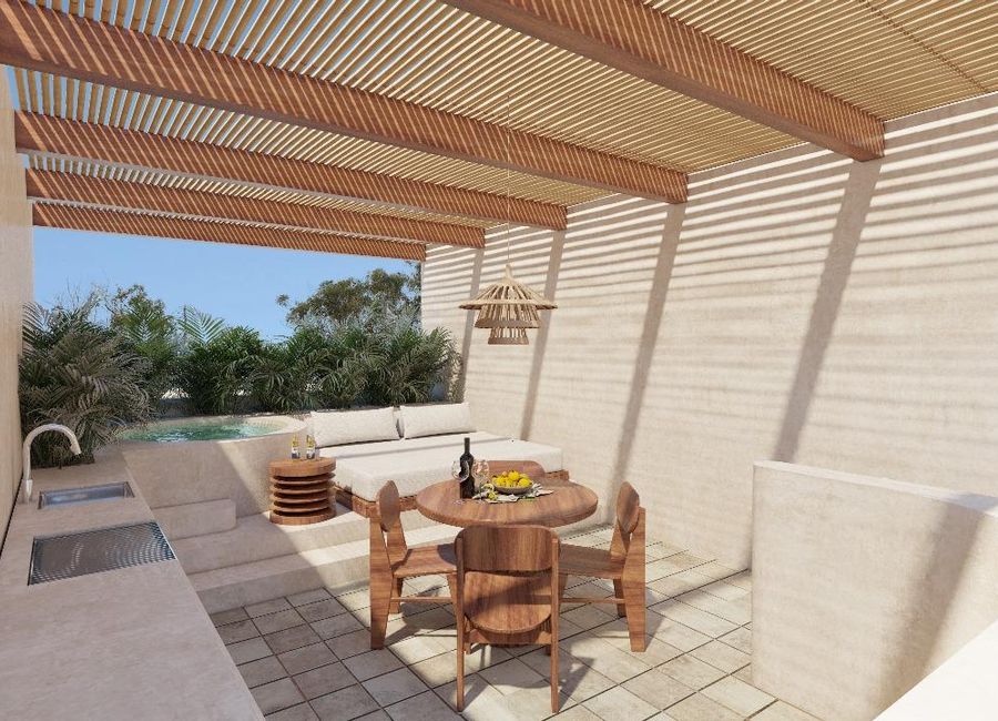 TULUM, DEPARTAMENTO EN VENTA CON GYM, BAR Y ALBERCA | Lamudi.com.mx