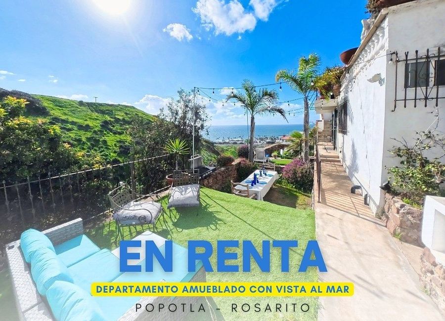 Depa Amueblado con Vista al Mar en Popotla - Rosarito | Lamudi.com.mx