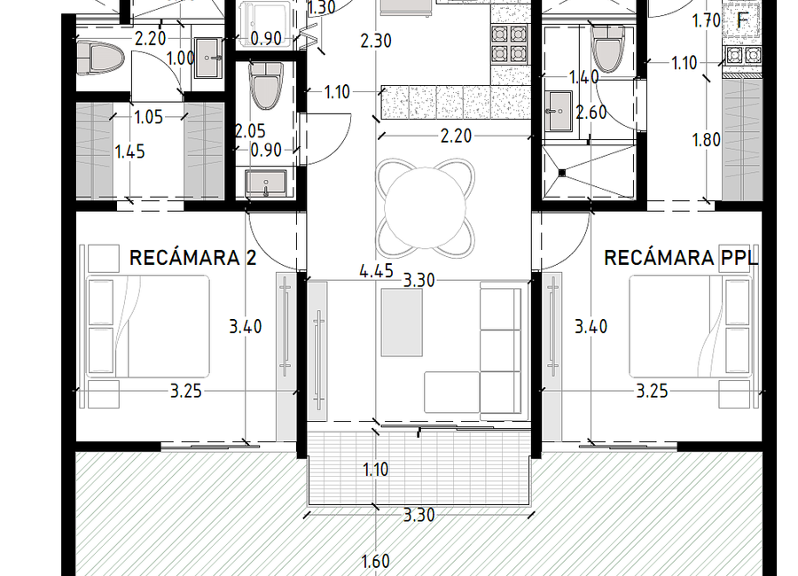 Departamento Amueblado en Renta en Remolinos a unos Metros del Mayabus ...