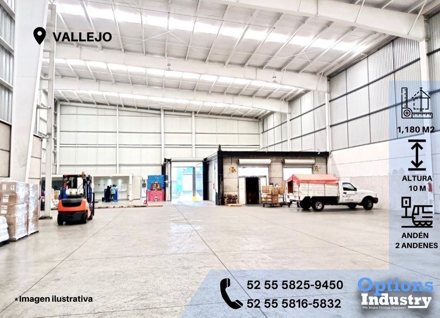 Bodega en renta en Vallejo | Lamudi.com.mx