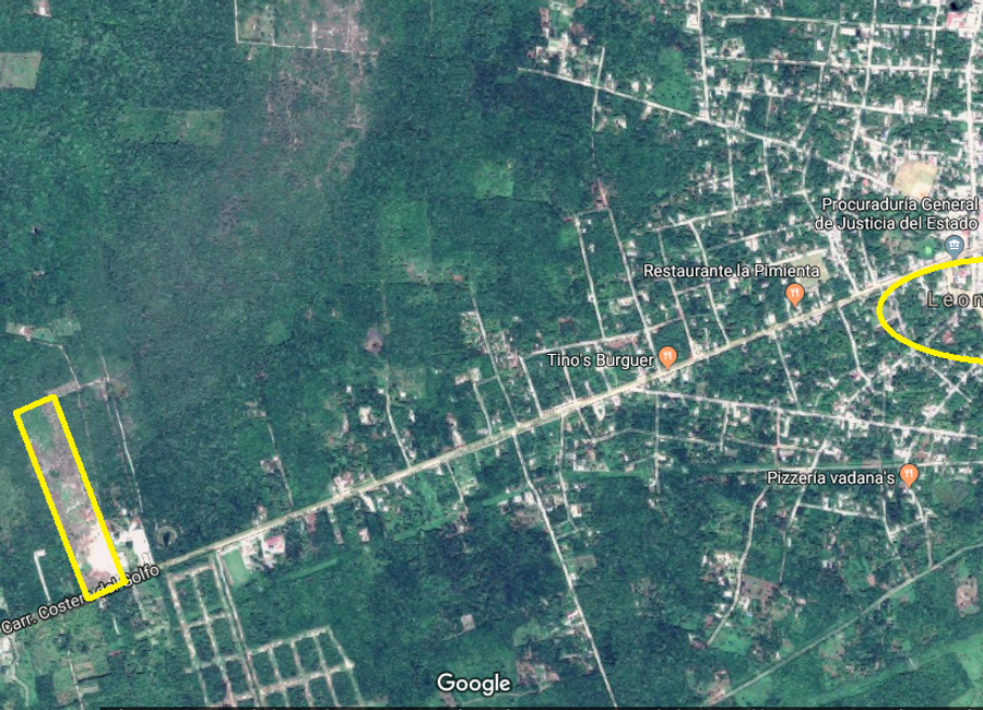 Venta de 5 hectáreas a pie de carretera federal Mérida-Cancún en Leona ...