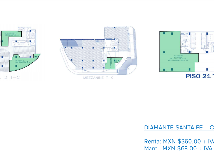 OFICINA EN RENTA EN SANTA FE PLAZA DIAMANTE SANTA FE | Lamudi.com.mx