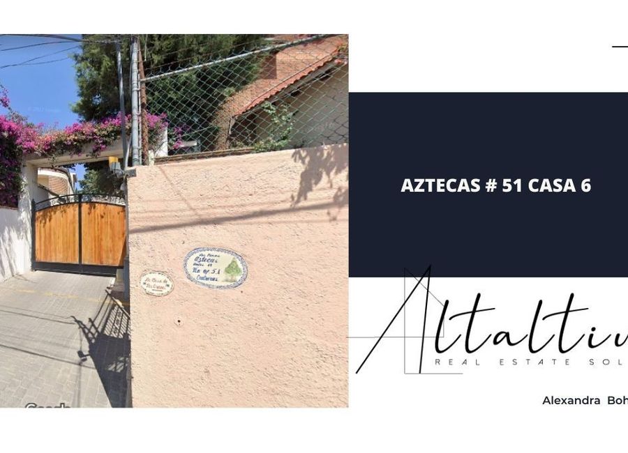 CASA,AZTECAS # 51 CASA 6, BARRIO SAN FRANCISCO , MAGDALENA CONTRERAS ...