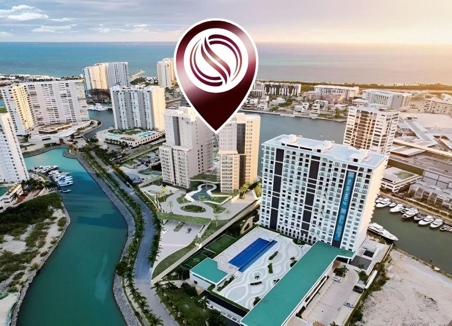 Departamento de lujo con vista al mar y la marina, canchas deportivas, muelle, golf, marina, en ...