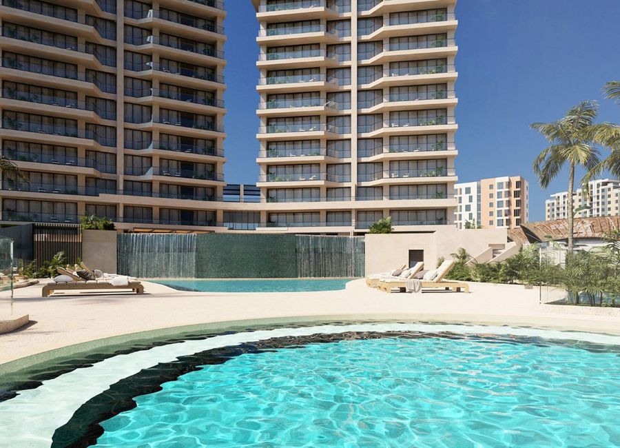 Departamento con vistas al mar y la marina, alberca de adultos, canchas deportivas, en venta ...