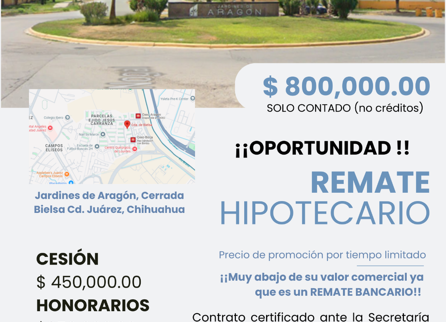 Oportunidad Casa en Remate Bancario !! Jardines de Aragón, Cd Juárez ...