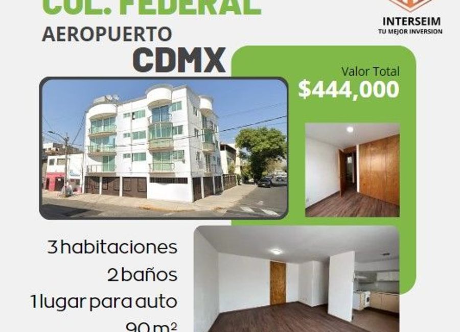 DEPARTAMENTO EN VENTA, VENUSTIANO CARRANZA | Lamudi.com.mx