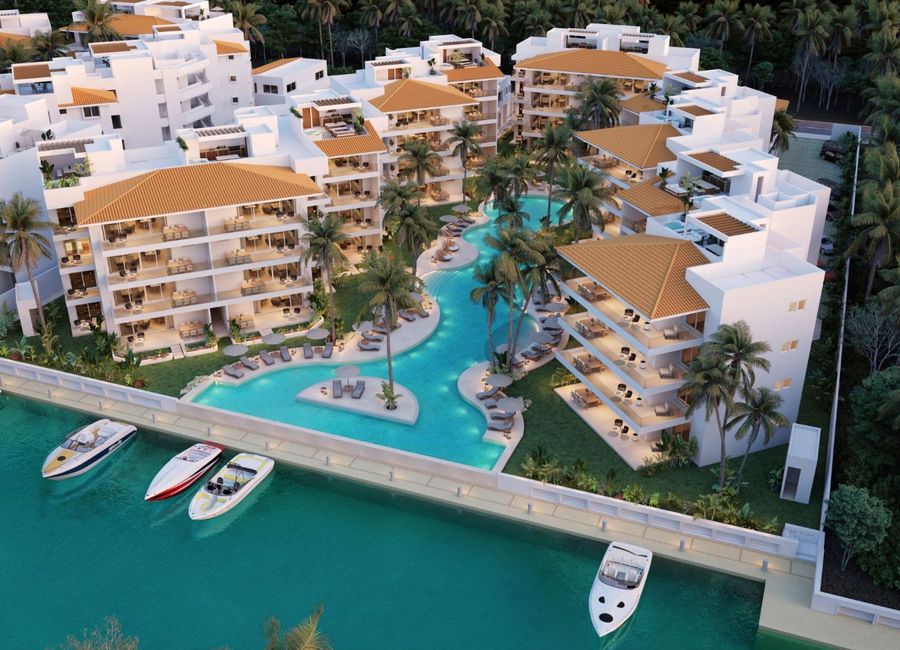 Departamento en venta, con vista panorámica y terraza, Marina, Puerto Aventuras | Lamudi.com.mx