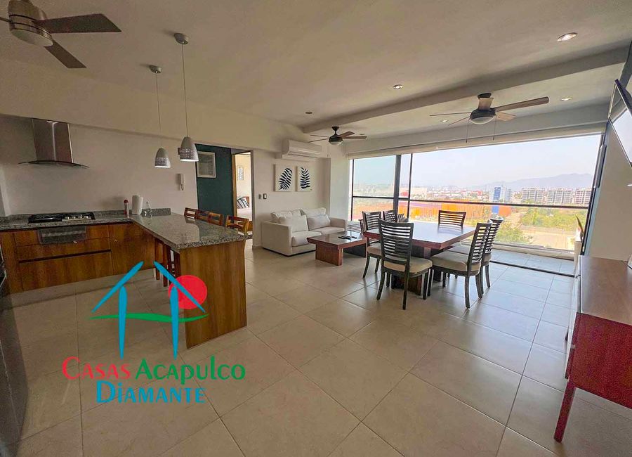 Departamento con roof garden con jacuzzi, asador y terraza con vista a ...