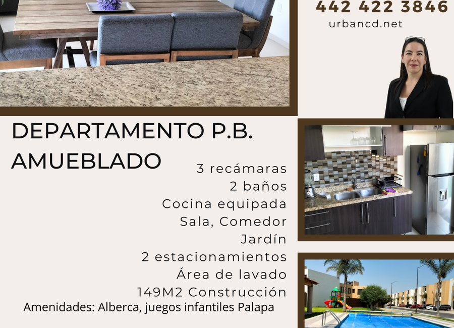 Rento Departamento Amueblado en Puerta Real | Lamudi.com.mx