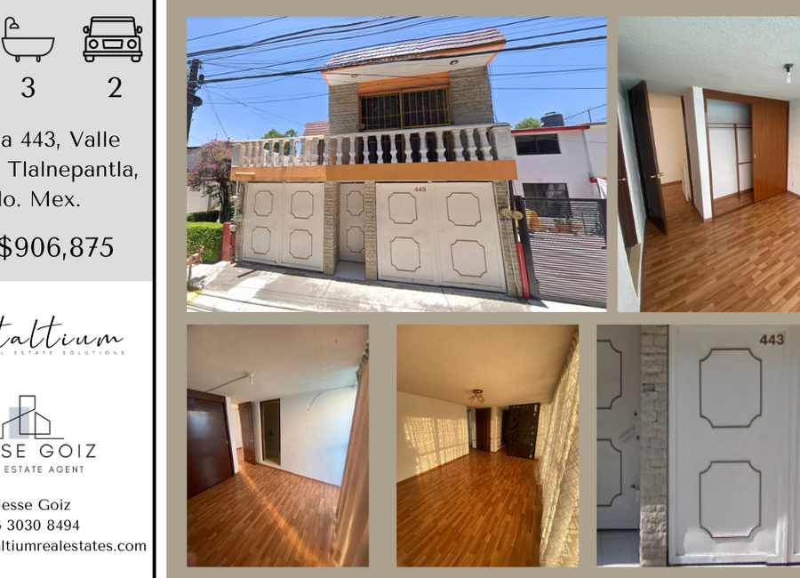 Casa en Venta - Cayena 443, Valle Dorado, Tlalnepantla, Edo. Mex ...